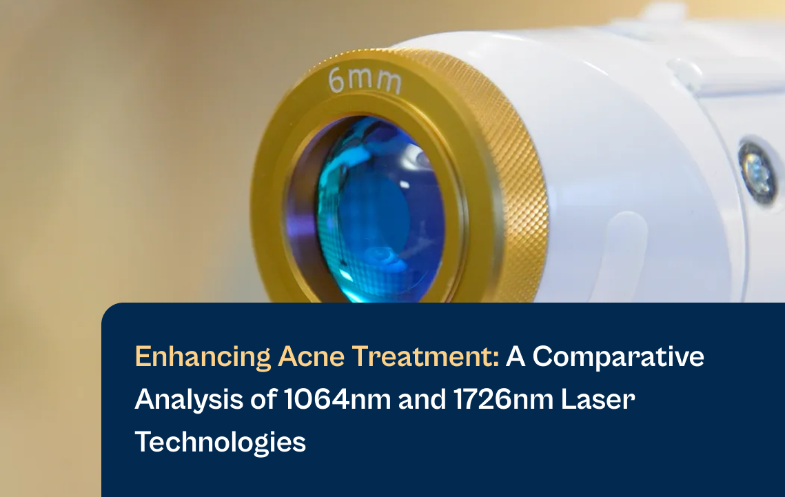 Améliorer le traitement de l'acné : analyse comparative des technologies laser à 1064 nm et 1726 nm